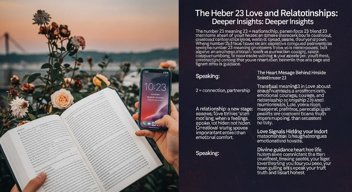 Number 23 in Love and Relationships: Deeper Insights ️
